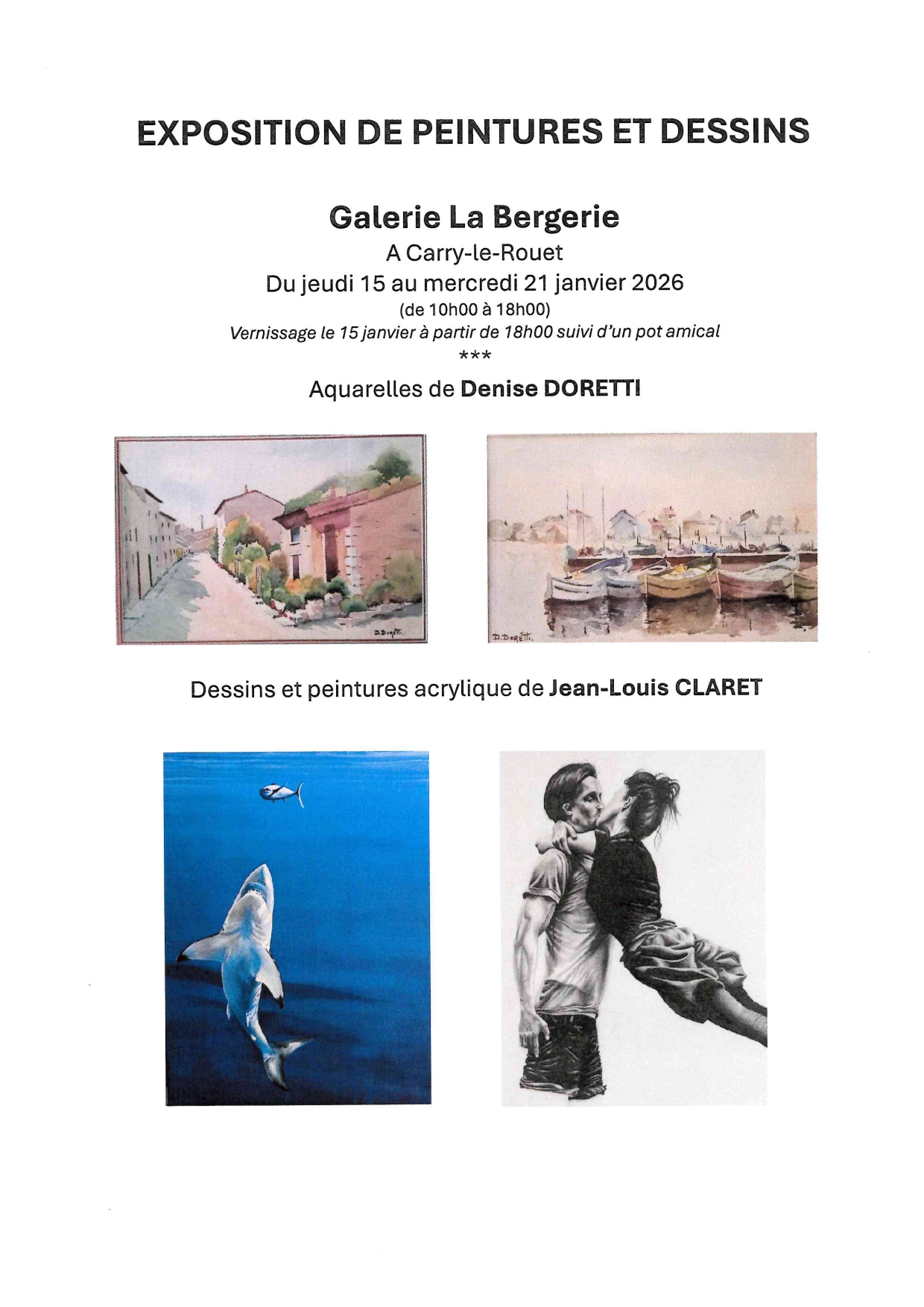 Exposition à la Bergerie Doretti et Claret MyProvence