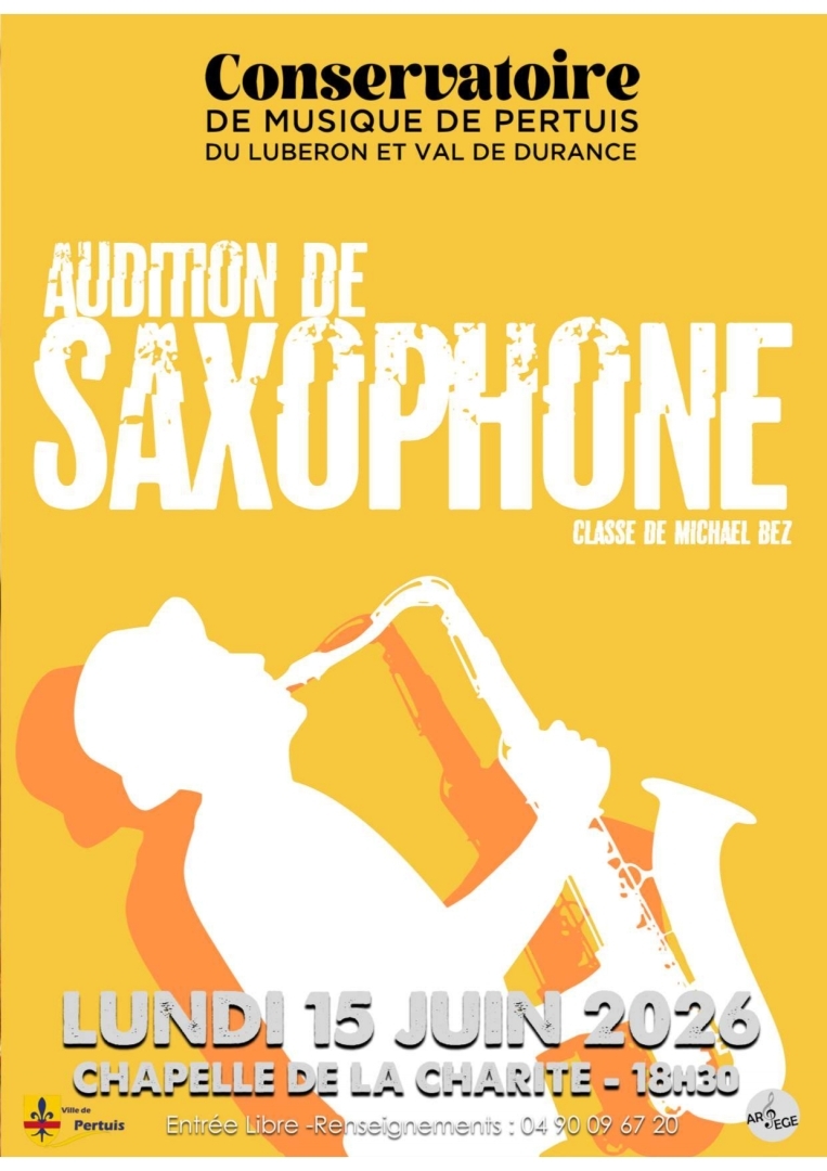 Audition de saxophone MyProvence